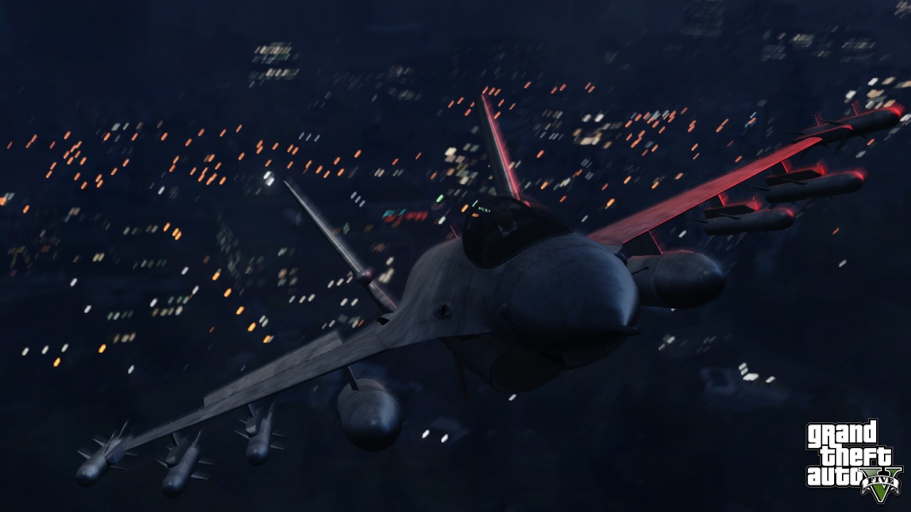 Screen do avião caça do GTA V - GTA 5